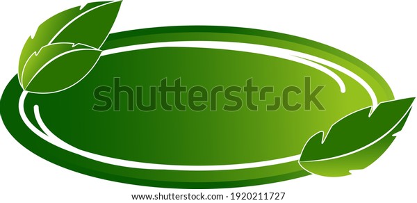 Blank Background Gradient Text Logo Green Stock Vector (Royalty Free ...
