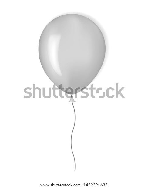 Blank Balloon Isolated On White Background Stock Vector (Royalty Free ...