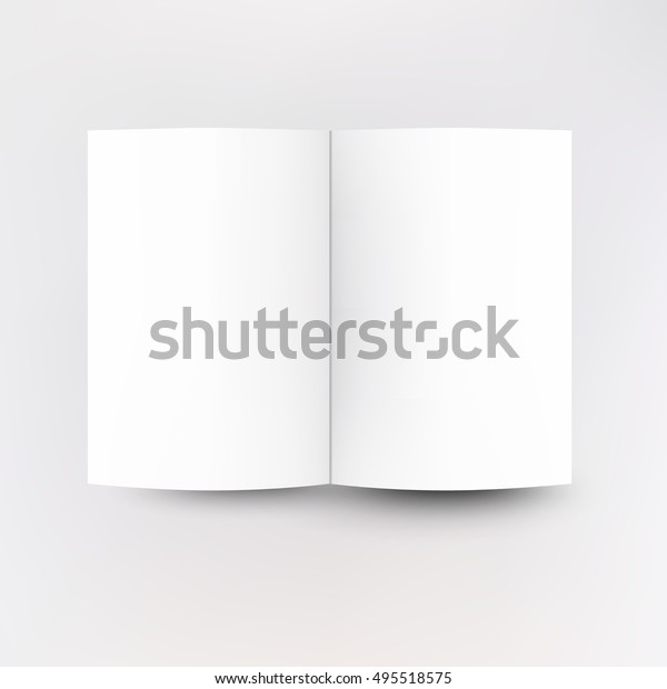 Blank Book Cover Blank Empty Magazine 스톡 벡터(로열티 프리) 495518575 ...