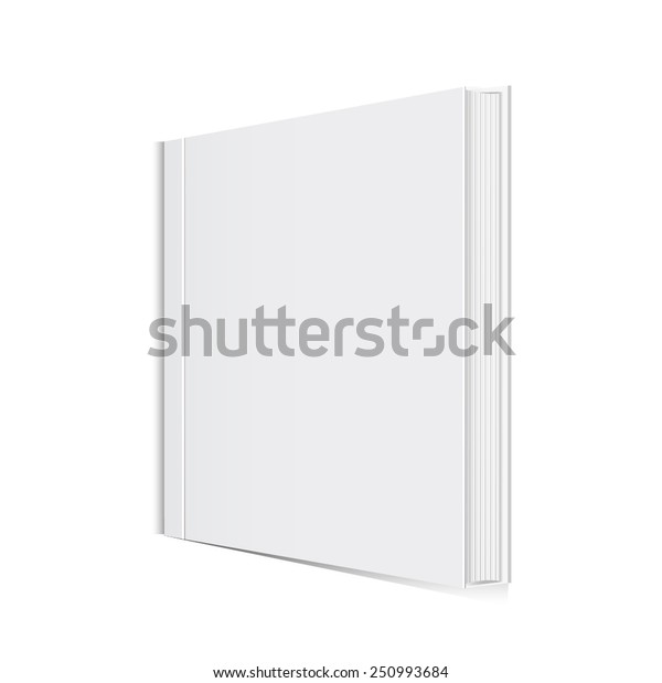 Blank Book Cover Over On White 스톡 벡터(로열티 프리) 250993684 | Shutterstock
