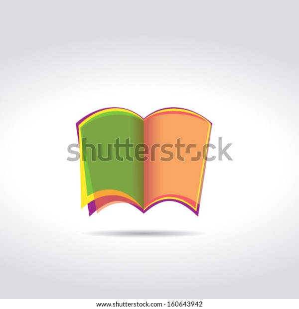 Blank Book Icon Stock Vector (Royalty Free) 160643942 | Shutterstock