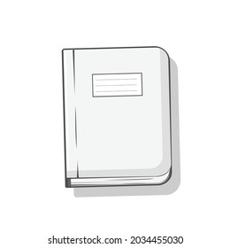 Blank Book Icon Vector Carton Flat Stock Vector (Royalty Free ...