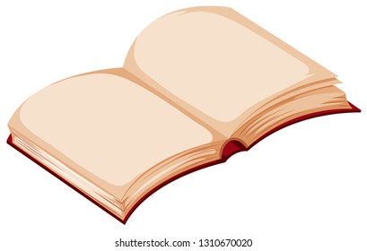Blank Book Template Background Illustration Stock Vector (Royalty Free ...