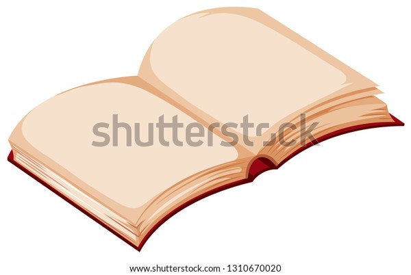 Blank Book Template Background Illustration Stock Vector (Royalty Free ...