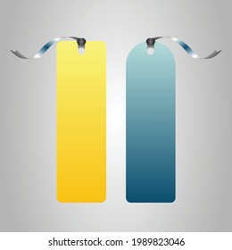 Blank Bookmark Tag Vector Isolated Template Stock Vector (Royalty Free ...