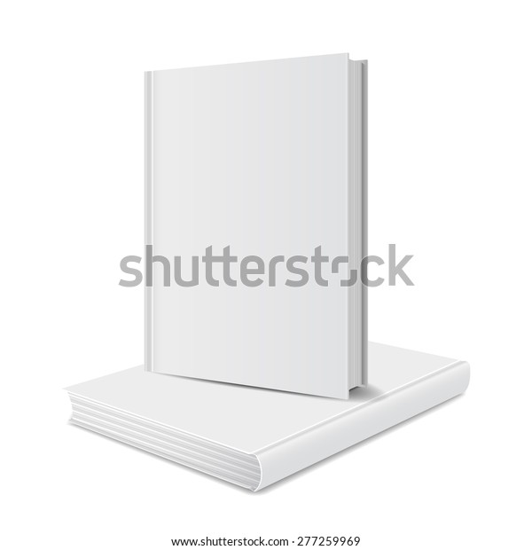 Blank Books Front View Cover White Stock Vector (Royalty Free ...