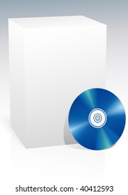 Blank Box Blue Cd Vector Stock Vector (Royalty Free) 40412593 ...