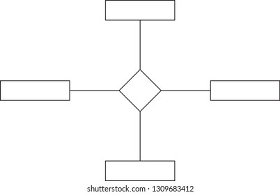 Blank Boxed Diagram Vector Graphic Stock Vector (Royalty Free ...