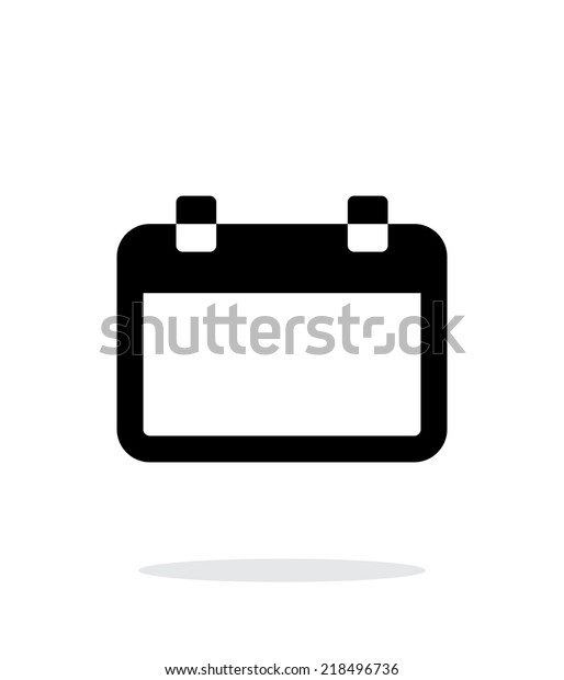 Blank Calendar Simple Icon On White Stock Vector (Royalty Free ...