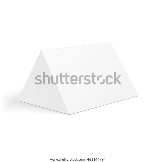 Blank Cardboard Triangle Box Packaging Food Stock Vector (Royalty Free ...
