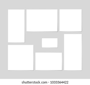 Blank Cards Template Stock Vector (Royalty Free) 1033364422 | Shutterstock