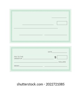 Blank Check Vector Illustration Check Icon Stock Vector (Royalty Free ...