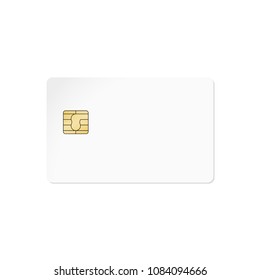 Blank Chip Card Empty Mock Design Stock Vector (Royalty Free) 671185939 ...