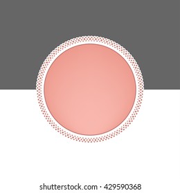 Blank Circle Label Design Vector Stock Vector (Royalty Free) 429132988 ...