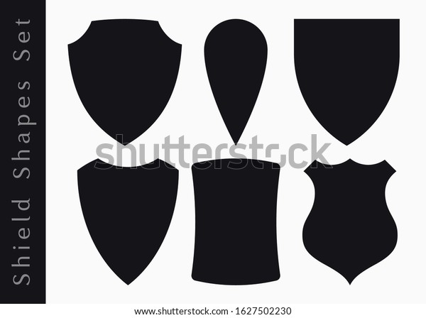 Blank Classic Medieval Shield Shapes Vector Stock Vector (Royalty Free ...
