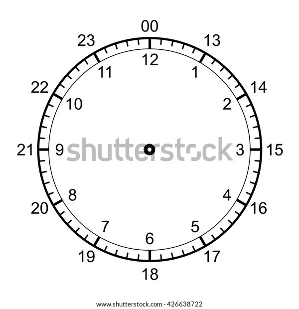Blank Clock Isolated On White Vector: เวกเตอร์สต็อก (ปลอดค่าลิขสิทธิ์ ...