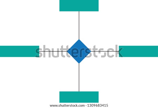 Blank Colorful Boxed Diagram Vector Graphic 스톡 벡터(로열티 프리) 1309683415 ...