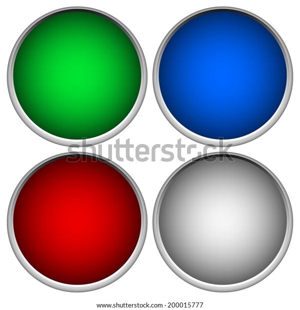 Blank Colorful Circles Stock Vector (Royalty Free) 200015777 | Shutterstock