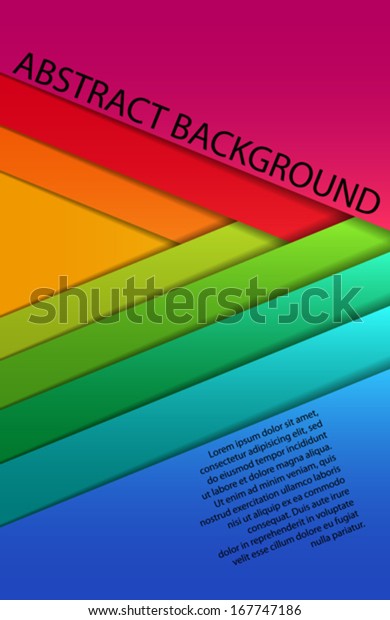 Blank Colorful Paper Sheets Vector Background Stock Vector (Royalty ...