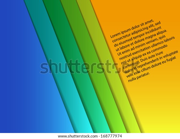 Blank Colorful Paper Sheets Vector Background Stock Vector (Royalty ...