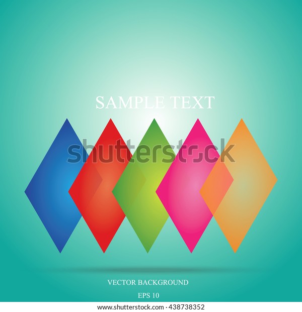 Blank Colorful Paper Sheets Vector Background Stock Vector (Royalty ...