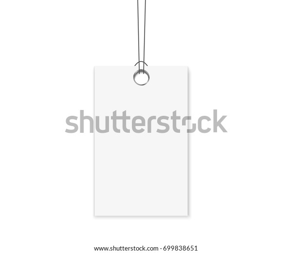 Blank Dangling Paper Label Cloth Tag Stock Vector (Royalty Free ...