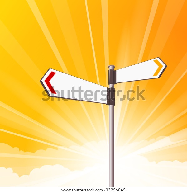 Blank Destination Signs Stock Vector (Royalty Free) 93256045 | Shutterstock