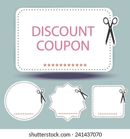 Blank Discount Coupon Stock Vector (Royalty Free) 241437070 | Shutterstock