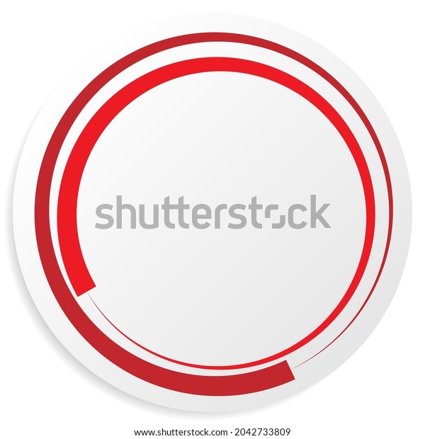 Blank Empty Circle Shape Circle Design Stock Vector (Royalty Free ...
