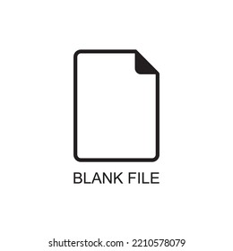 Blank File Icon Form Icon Stock Vector (Royalty Free) 2210578079 ...
