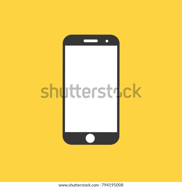 Blank Flat Design Cell Phones Smartphone: เวกเตอร์สต็อก (ปลอดค่า ...