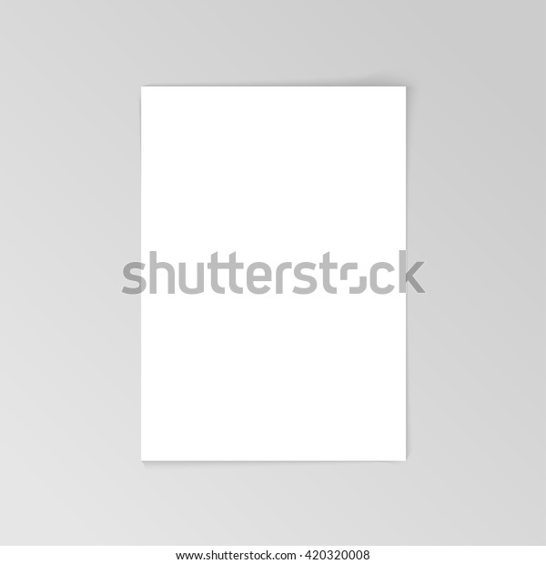 Blank Flyer Poster Mockup Stock Vector (Royalty Free) 420320008