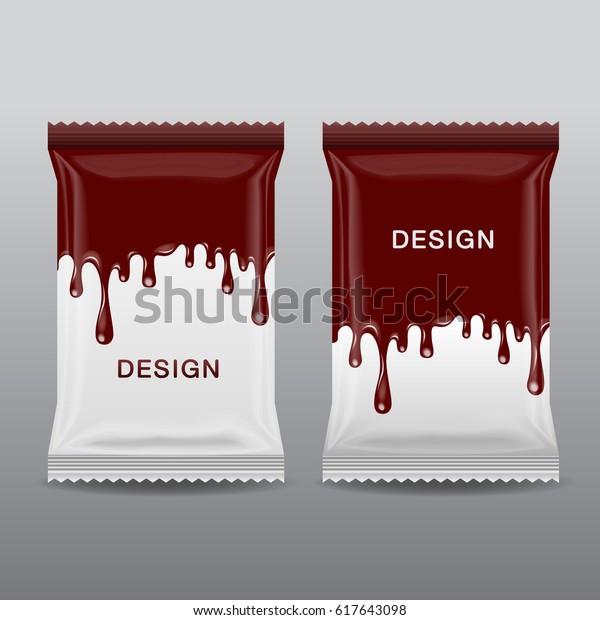 Blank Foil Food Snack Pack Biscuit Stock Vector (Royalty Free ...
