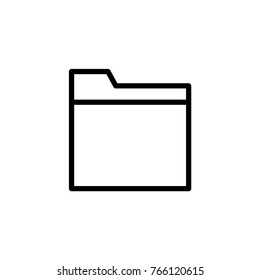 Blank Folder Icon Illustration Stock Vector (Royalty Free) 766120615 ...