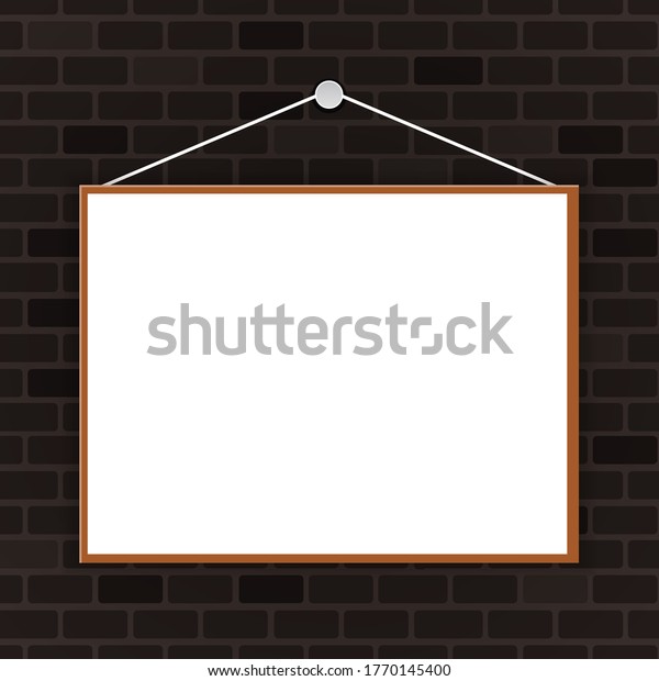Blank Frame Template Image Photo Brick Stock Vector (Royalty Free ...