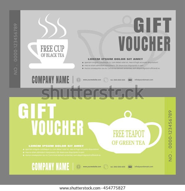 Blank Gift Voucher Vector Illustration Increase Stock Vector (Royalty ...