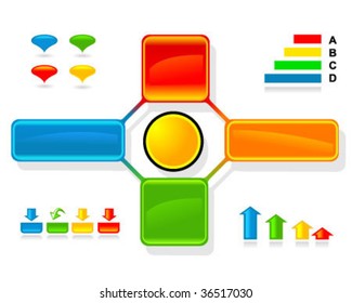 Blank Glowing Connected Tags General Usage Stock Vector (Royalty Free ...