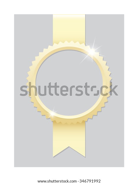 Blank Gold Award Stock Vector (Royalty Free) 346791992 | Shutterstock