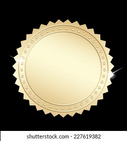 Blank Gold Label Stock Vector (Royalty Free) 227619382 | Shutterstock