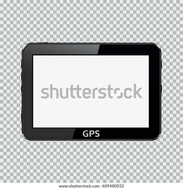 Blank Gps Device Isolated On Transparent Stock Vector (Royalty Free ...
