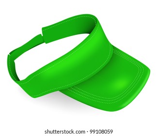 Blank Green Visor Template: vector de stock (libre de regalías ...