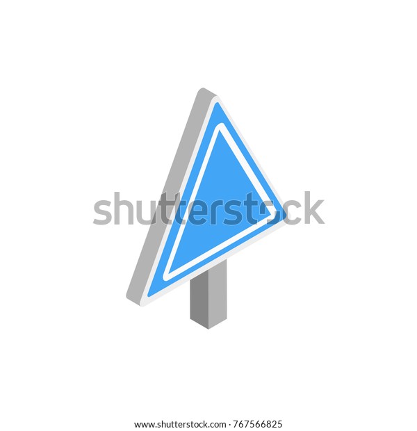 Blank Guide Service Road Sign Icon Stock Vector (Royalty Free ...