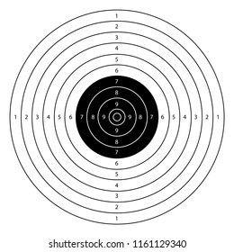 Set Shooting Targets Blank Pistol Template 스톡 일러스트 1357440374 ...