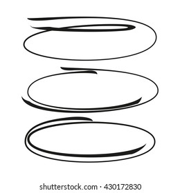Blank Hand Drawn Circle Marking Text 스톡 벡터(로열티 프리) 430172830 | Shutterstock