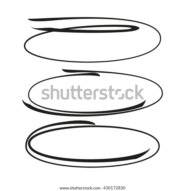 Blank Hand Drawn Circle Marking Text 스톡 벡터(로열티 프리) 430172830 | Shutterstock