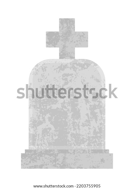 Blank Headstone Cemetery Blank Grave Stone Stock Vector (Royalty Free ...