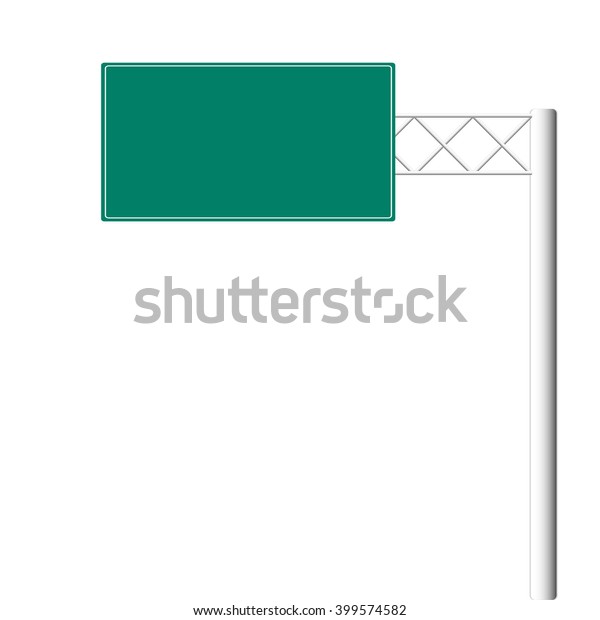 Blank Highway Road Signs Stock Vector (Royalty Free) 399574582 ...