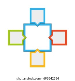 Blank Infographic Layout Stock Vector (Royalty Free) 698842534 ...