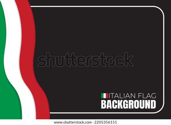 Blank Italian Flag Background Suitable Various Stock Vector (Royalty ...