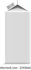 Blank Juice Container Mockup Realistic White Stock Vector (Royalty Free ...